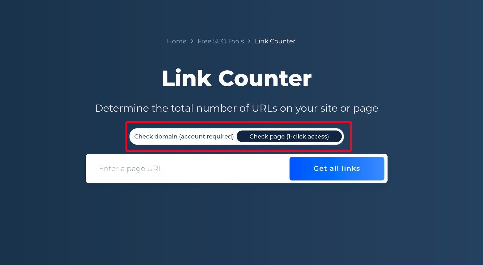 Website Link Counter | URL Count, Link Analysis and Error Detection